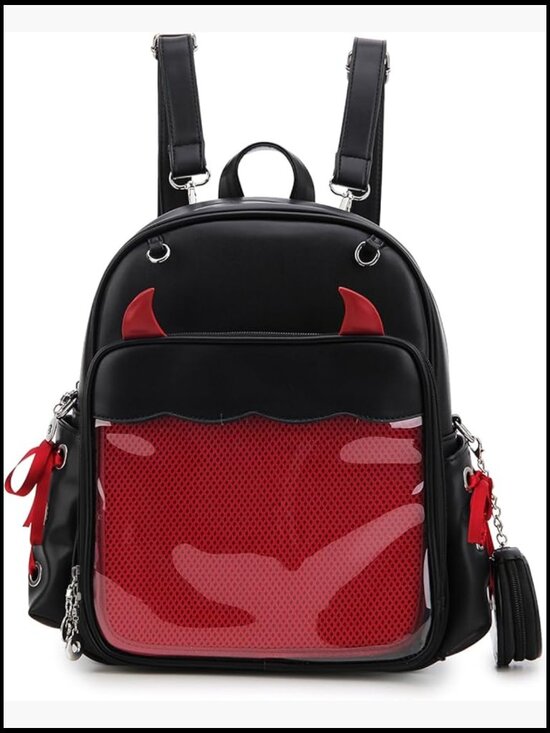 Bags | Gothic Ita Backpack With Pin Display Window Cosplay Multipurpose ...